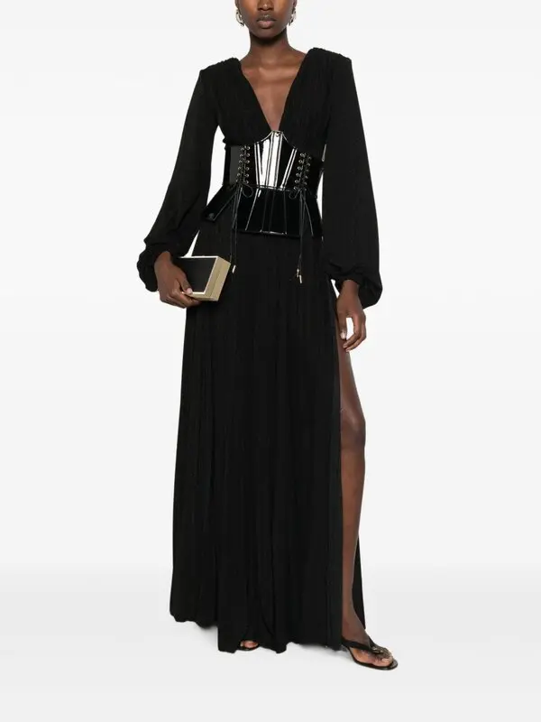 Elisabetta Franchi V-necked Maxi Dress