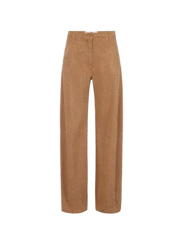 Elisabetta Franchi Straight-leg Trousers - Brown