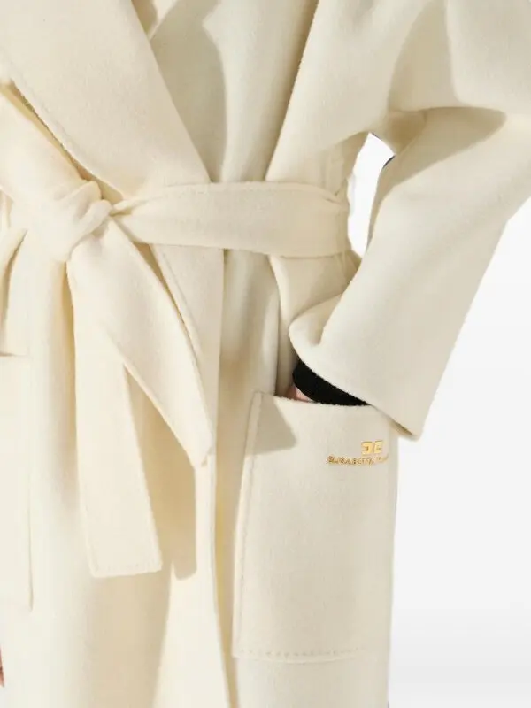 Elisabetta Franchi Wool Long Coat
