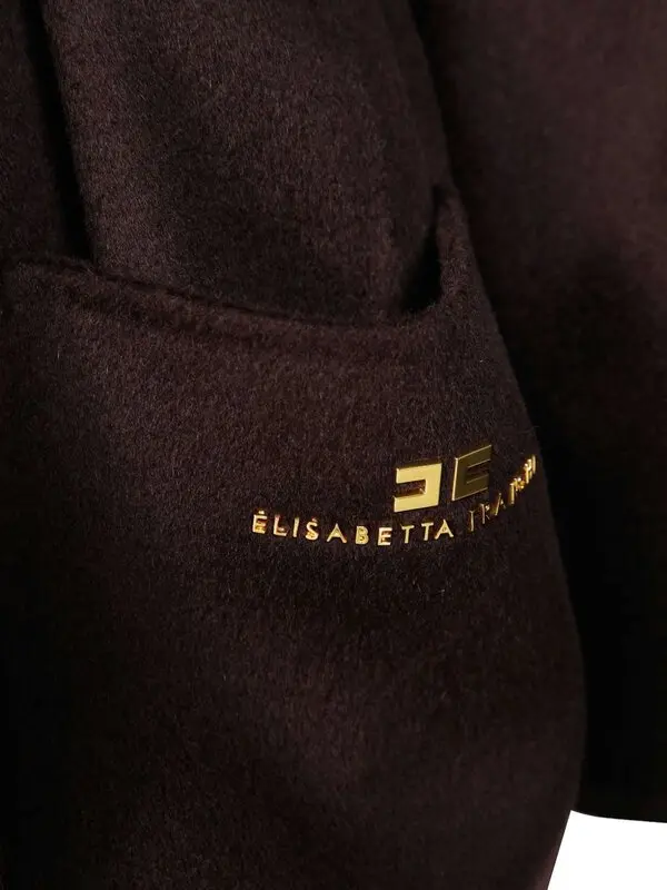 Elisabetta Franchi Wool Long Coat