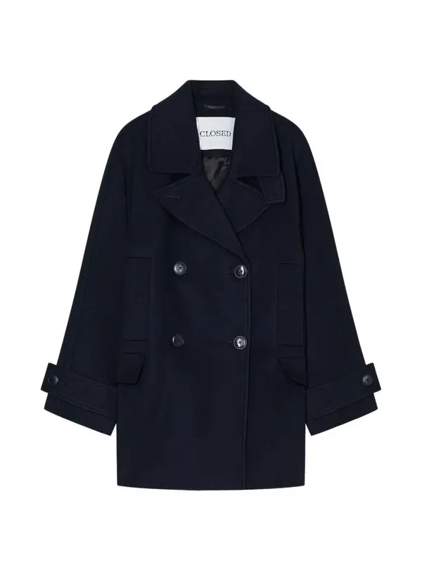Closed Wool Double-breasted Coat