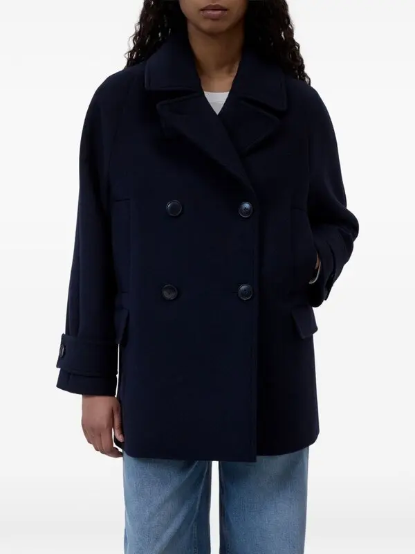 Closed Wool Double-breasted Coat
