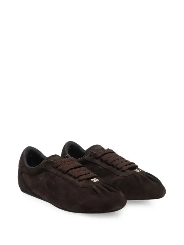 Dolce & Gabbana Ballet Leather Sneakers - Brown