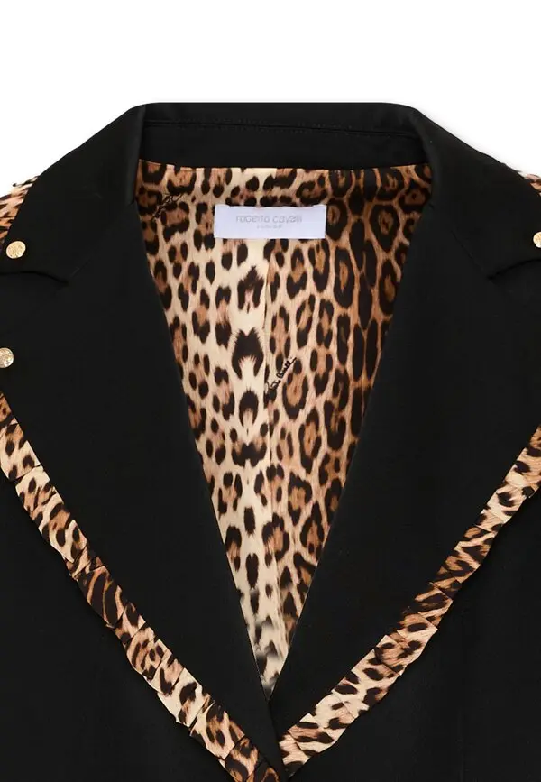 Roberto Cavalli Leopard-print Blazer