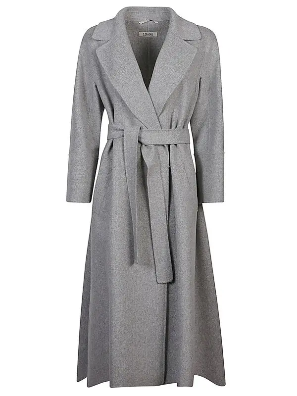 Max Mara Belted Long-sleeved Coat