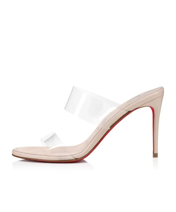CHRISTIAN LOUBOUTIN Transparent Upper Sandals - Nude