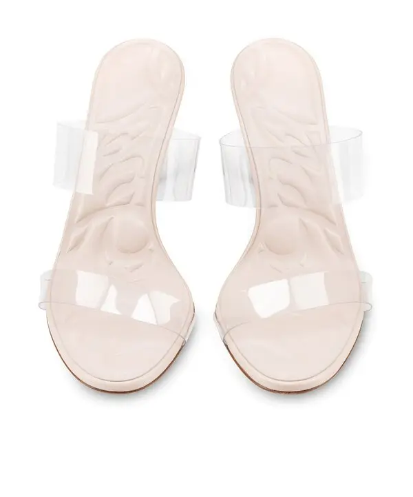 CHRISTIAN LOUBOUTIN Transparent Upper Sandals - Nude
