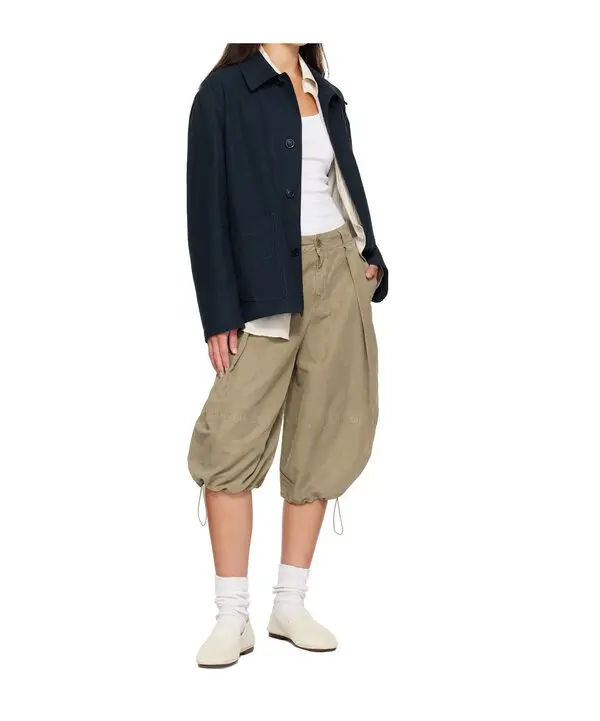 You Must Create Salba Pleated Shorts - Taupe