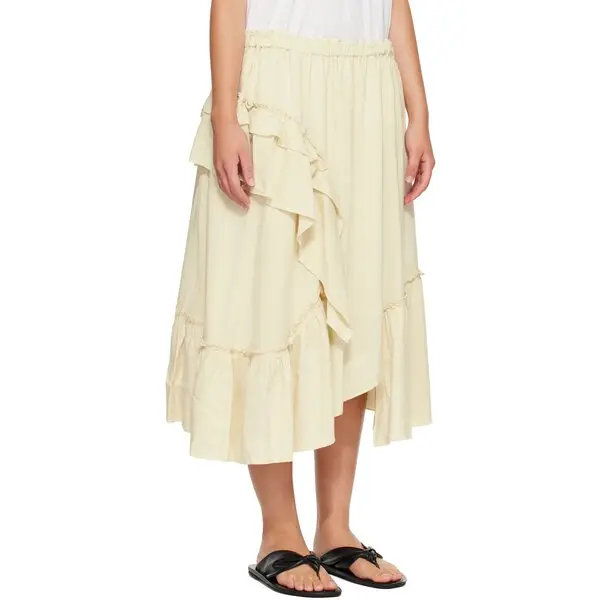 You Must Create Draped Midi Skirt