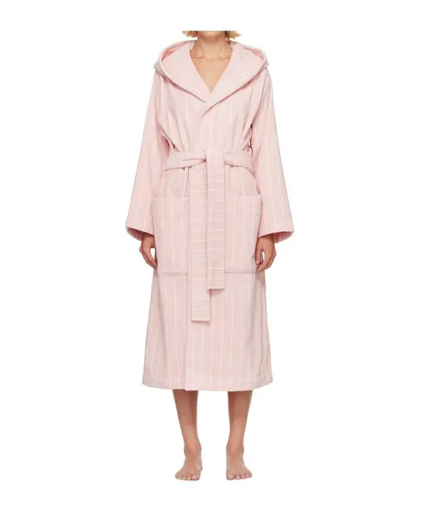 TEKLA Terry Hooded Bathrobe - Pink