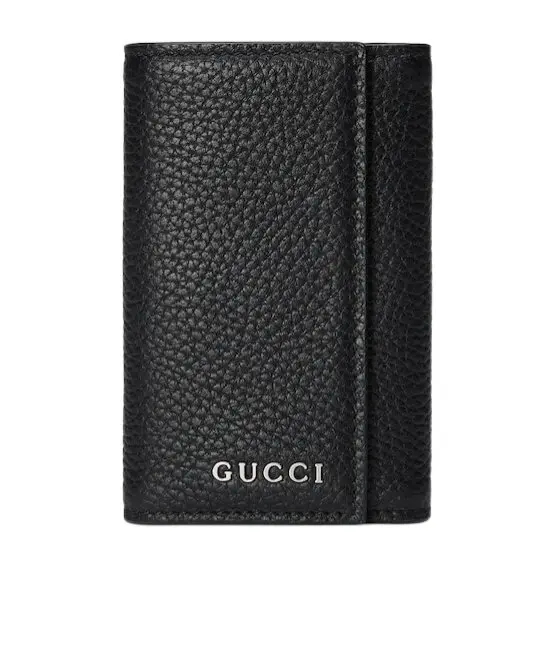 Gucci Logo-embellished Leather Keyholder