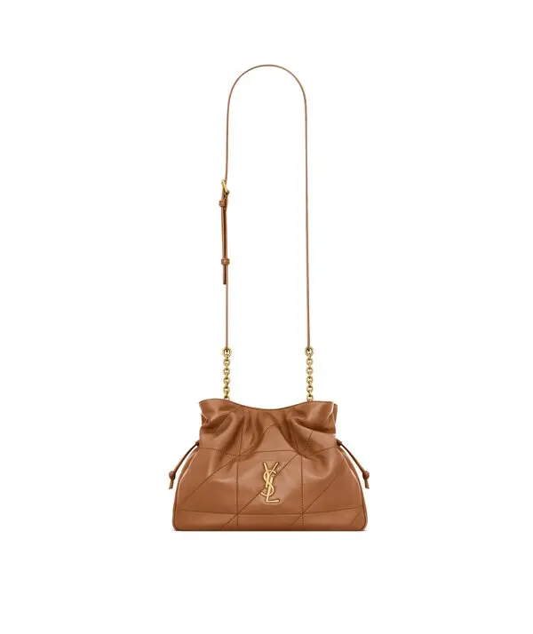Saint Laurent Jamie Shoulder Pouch In Lambskin - Fox