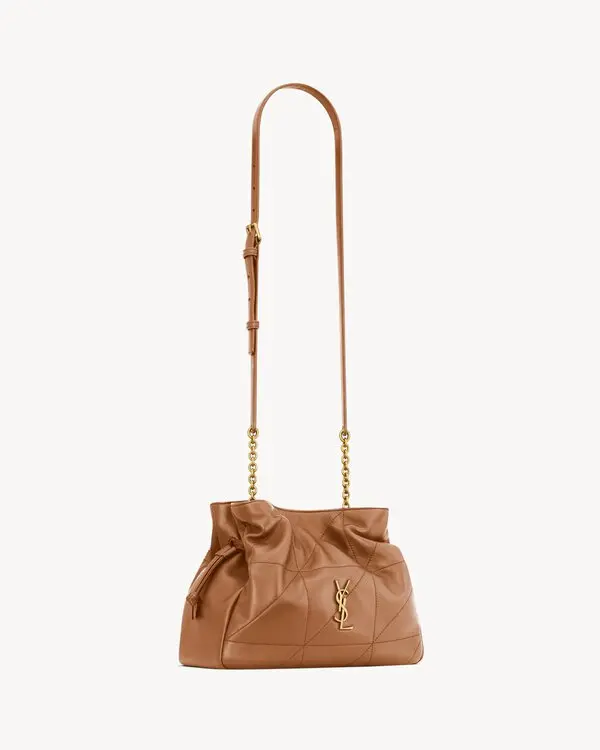 Saint Laurent Jamie Shoulder Pouch In Lambskin - Fox
