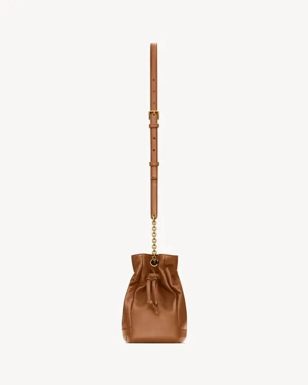 Saint Laurent Jamie Shoulder Pouch In Lambskin - Fox