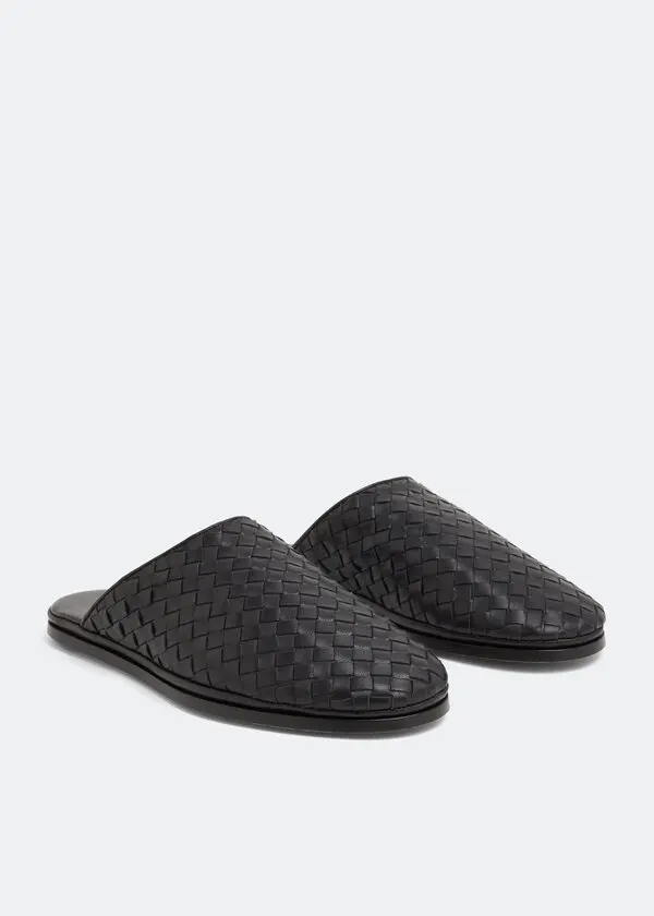 Bottega Veneta Logo Slippers