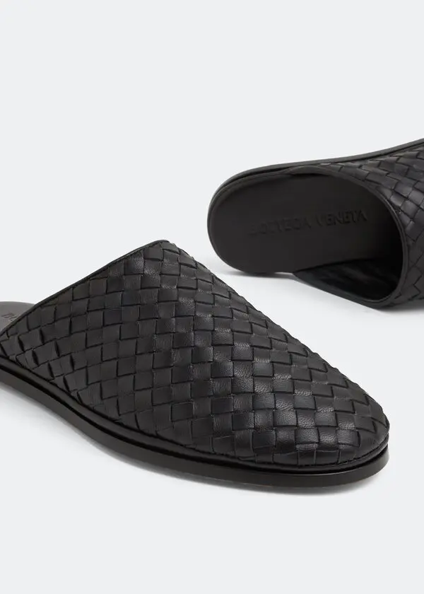 Bottega Veneta Logo Slippers