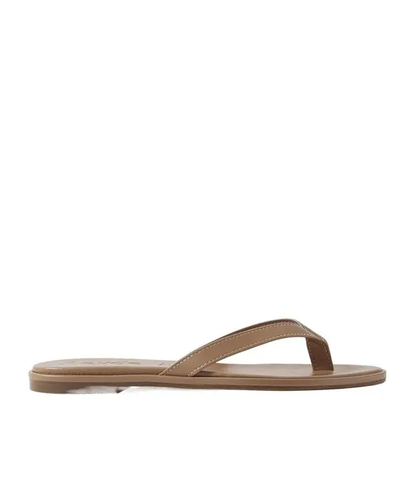 AeydĒ Melody Leather Flip-flops - Tan