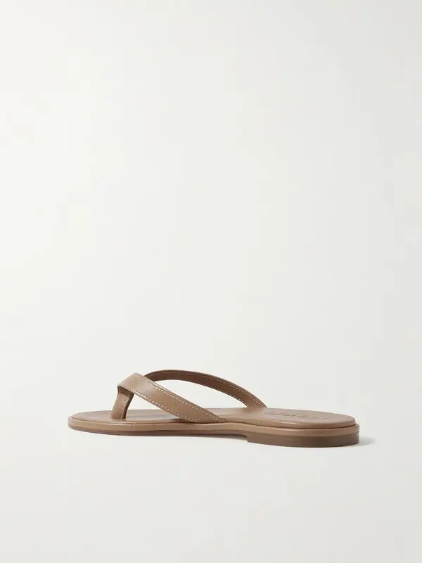 AeydĒ Melody Leather Flip-flops - Tan
