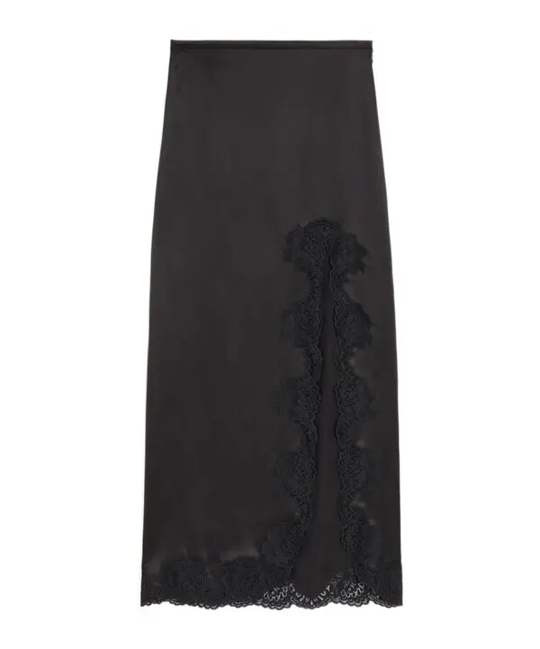 Valentino Garavani Crepe Satin Midi Skirt