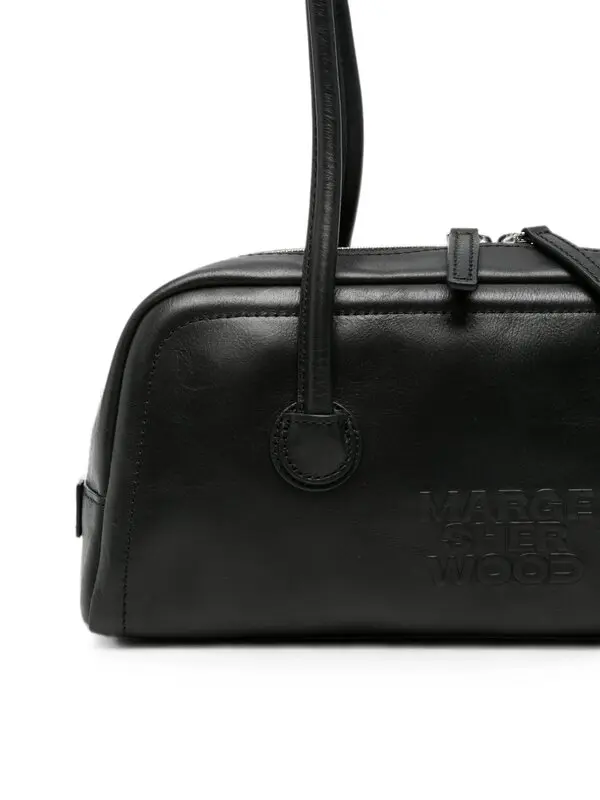 MARGESHERWOOD Soft Boston Logo-debossed Leather Shoulder Bag