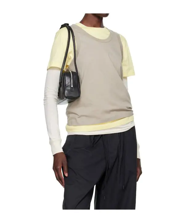MARGESHERWOOD Soft Boston Logo-debossed Leather Shoulder Bag