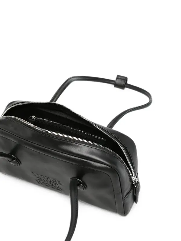 MARGESHERWOOD Soft Boston Logo-debossed Leather Shoulder Bag