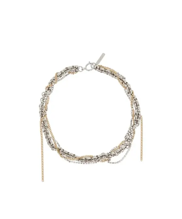 JUSTINE CLENQUET Celina Layered Chain Necklace - Yellow