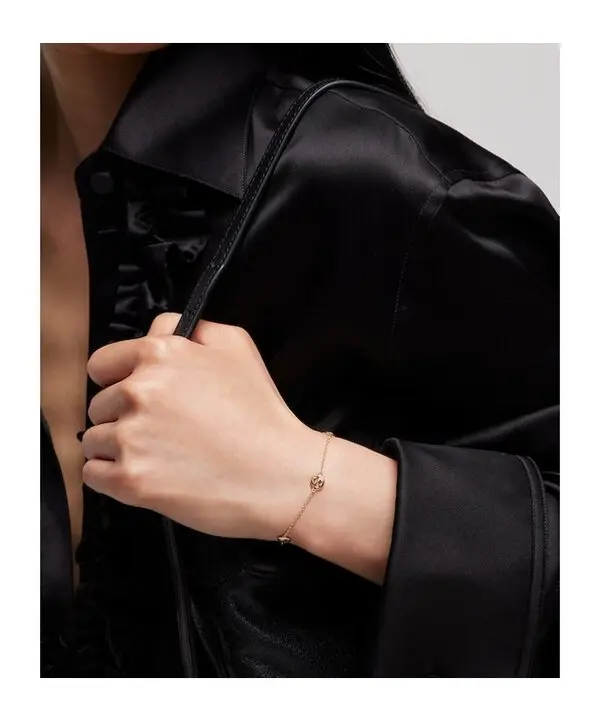 Gucci Interlocking 18k Chain Bracelet