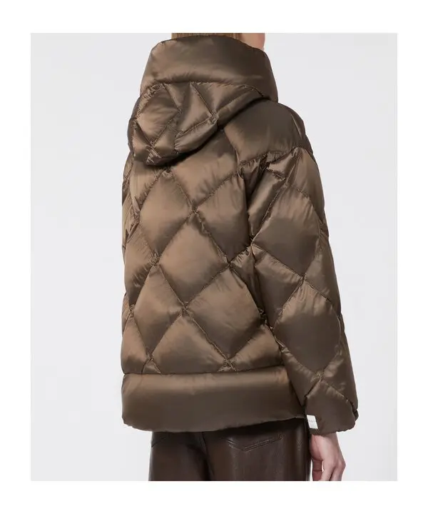 Max Mara Long-sleeved Hooded Down Jacket
