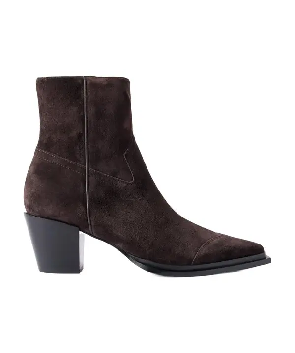 JIMMY CHOO Cece 60 Suede Ankle Boots - Black