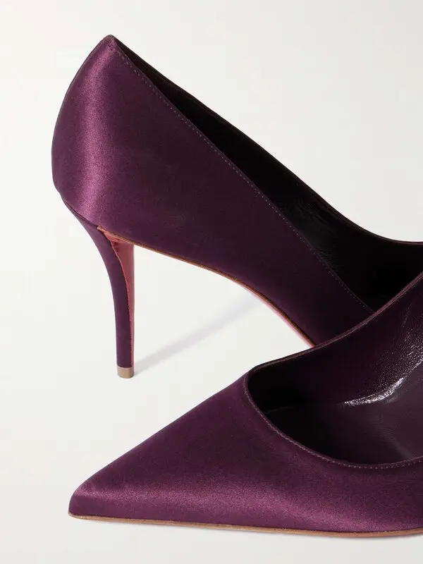 CHRISTIAN LOUBOUTIN Apostropha 80 Satin Pumps