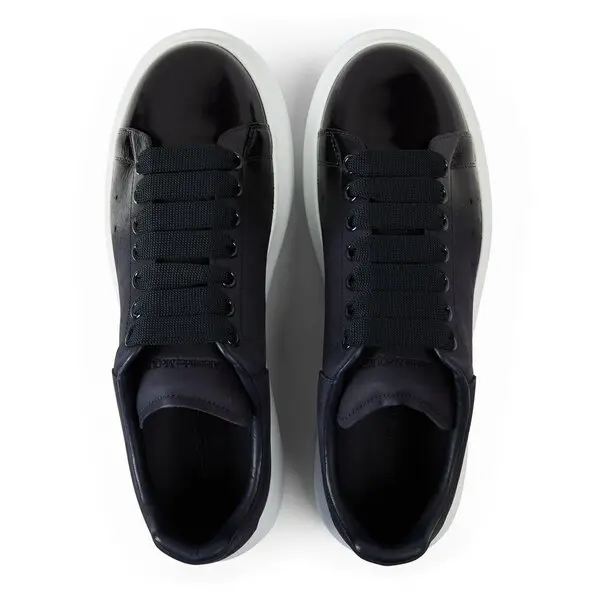 Alexander McQueen Paneled Leather Platform Sneakers