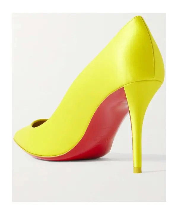 CHRISTIAN LOUBOUTIN Apostropha 80 Satin Pumps