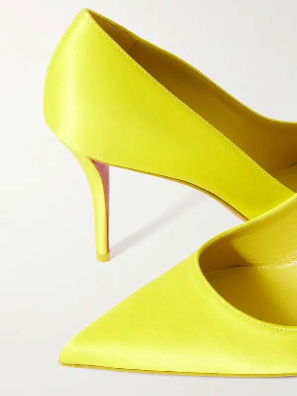 CHRISTIAN LOUBOUTIN Apostropha 80 Satin Pumps