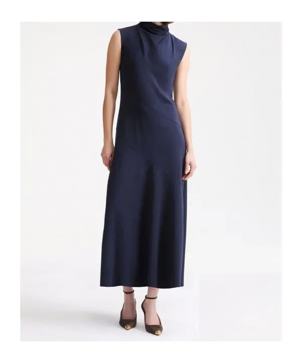 Marella High-neck Pleated Dress