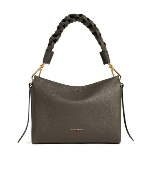 COCCINELLE Boheme Braided-handle Leather Tote Bag