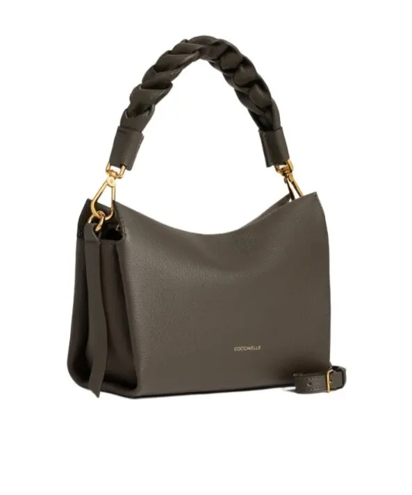 COCCINELLE Boheme Braided-handle Leather Tote Bag