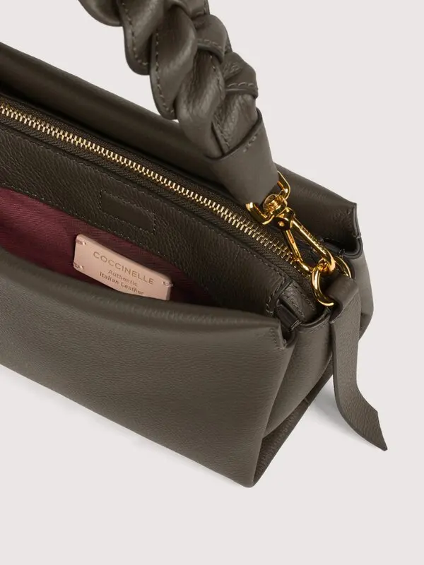 COCCINELLE Boheme Braided-handle Leather Tote Bag