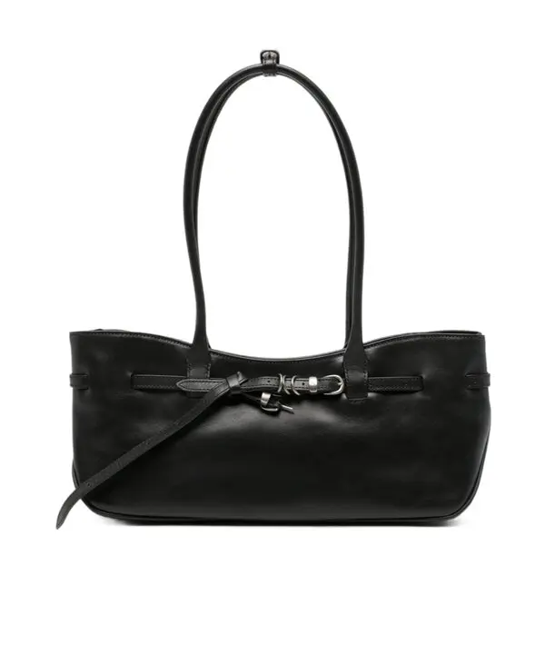 MARGESHERWOOD Grandma Used Knotted Shoulder Bag - Black