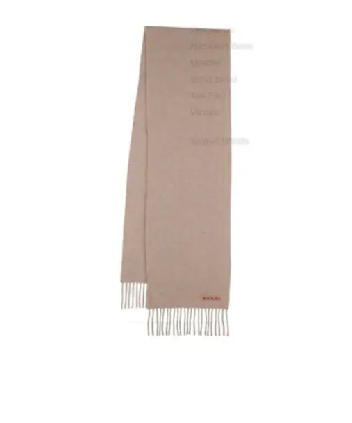Acne Studios Rectangular Scarf With Fringes