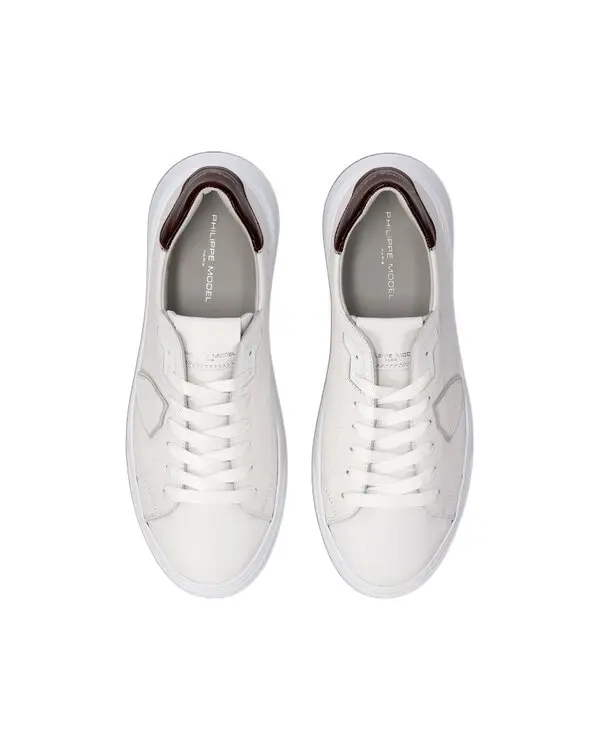 Philippe Model Sneakers Temple White Burgundy