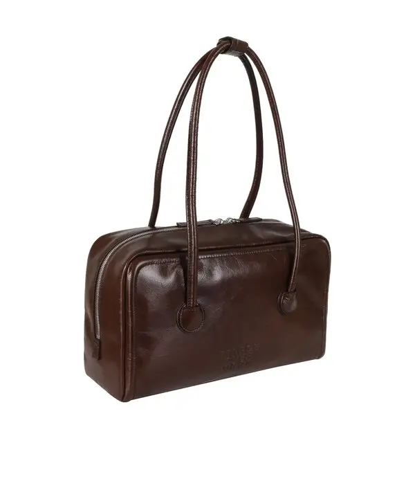 MARGESHERWOOD Soft Boston Crinkle-effect Logo-debossed Tote Bag