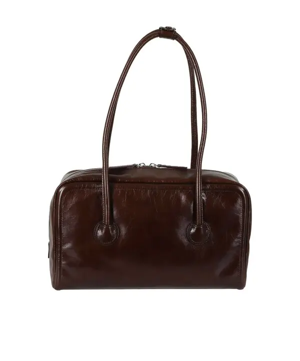 MARGESHERWOOD Soft Boston Crinkle-effect Logo-debossed Tote Bag