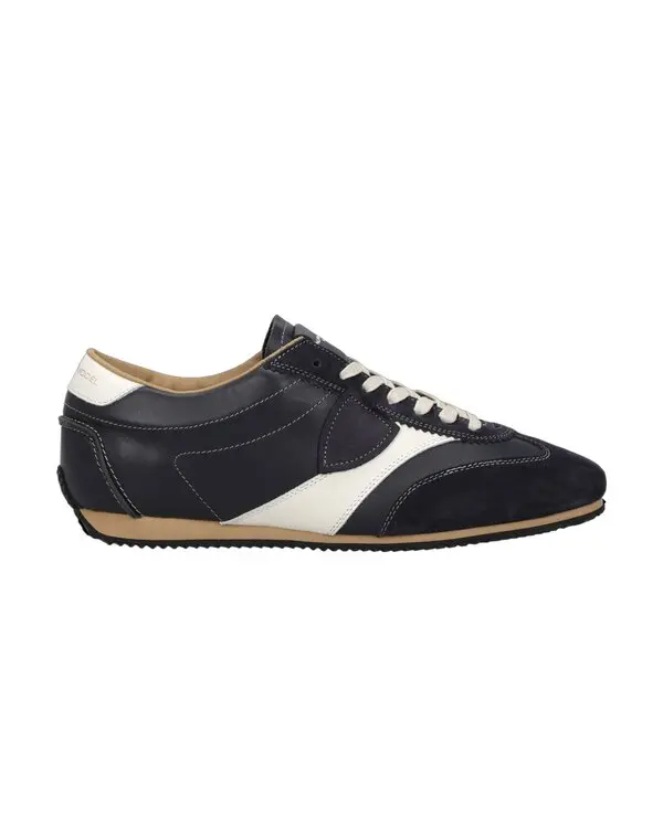 Philippe Model Suede Panel Low-top Sneakers - Ocean Blue White