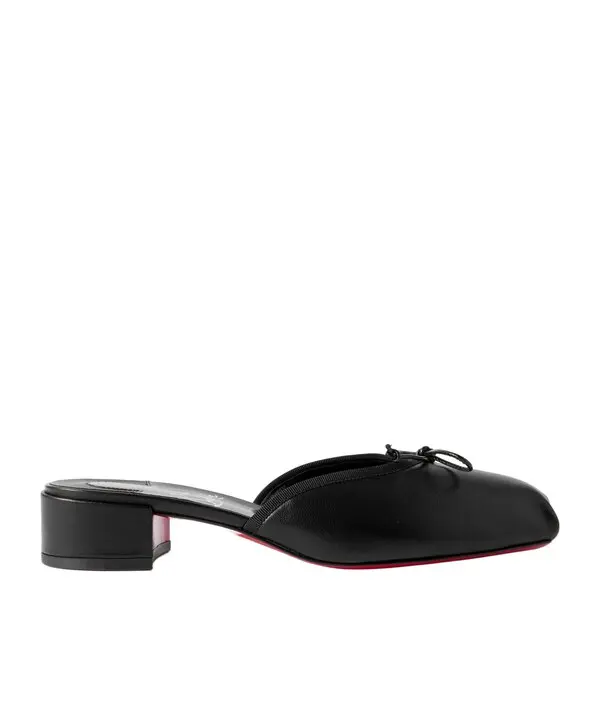 CHRISTIAN LOUBOUTIN Bow Muller Shoes - Black