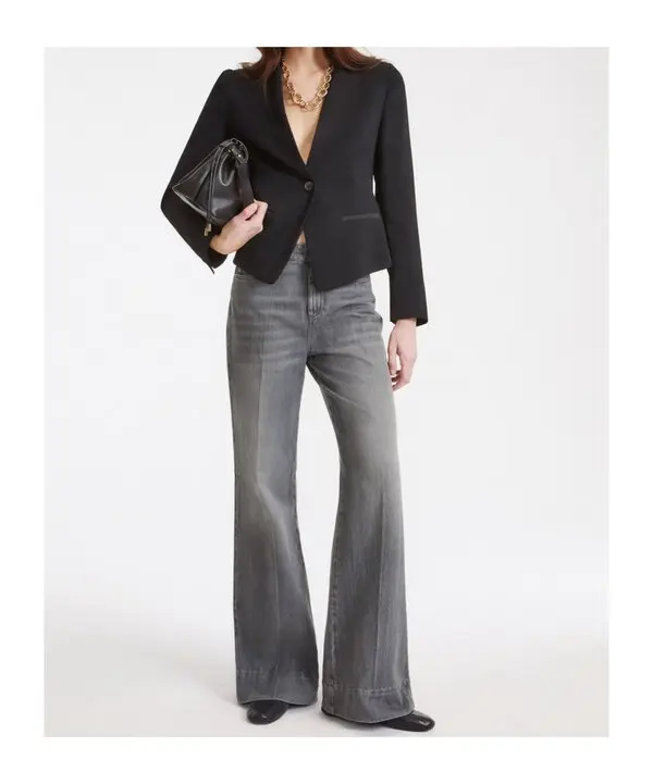 Marella Pleated-detail Denim Trousers