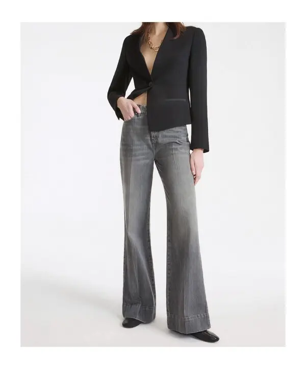 Marella Pleated-detail Denim Trousers