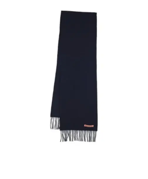 Acne Studios Rectangular Scarf With Fringes - Black