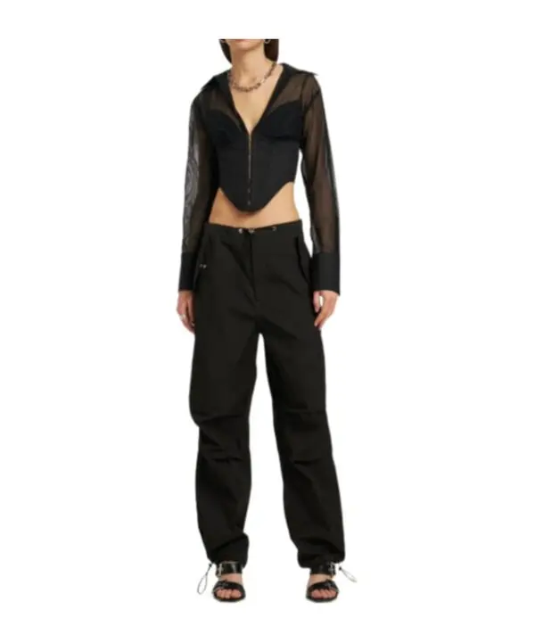 DION LEE Midrise Drawstring Trousers