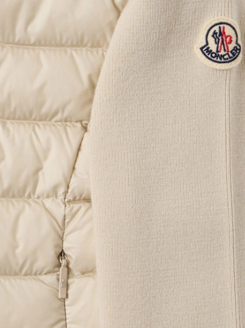 Moncler Padded Wool Zip-up Cardigan